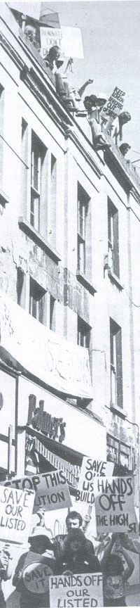 Julian in Stroud protest.